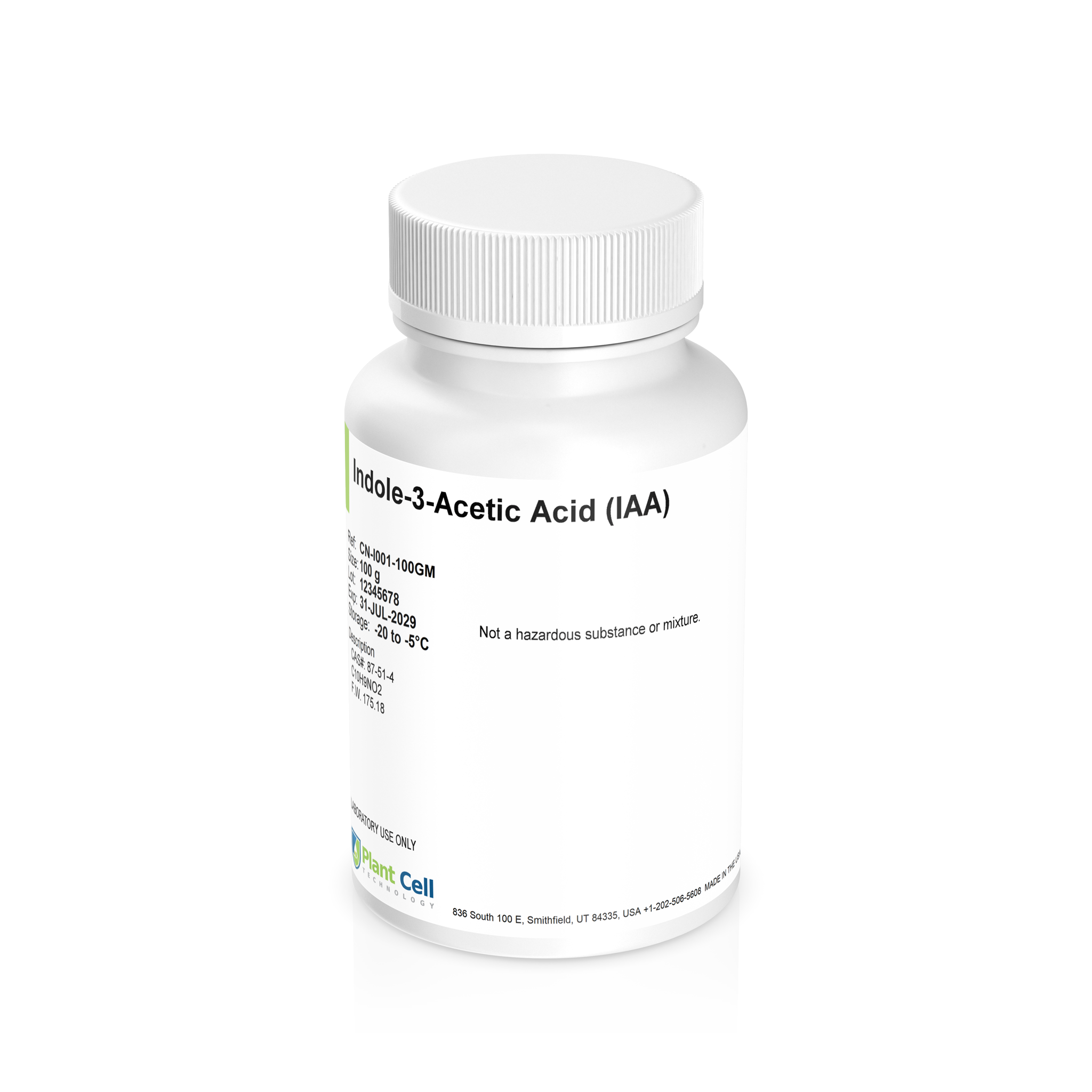 Indole-3-Acetic Acid (IAA) Powder - Plant Cell Technology
